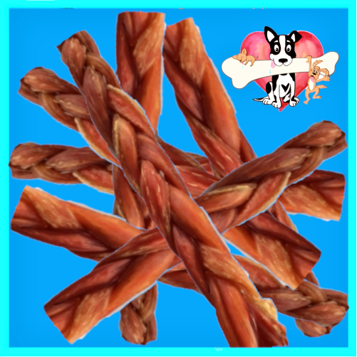 Beef Bully Braided 20cm (20 Sticks)