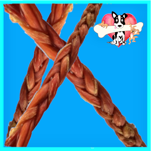 Beef Braided Bully 40cm 5 Sticks